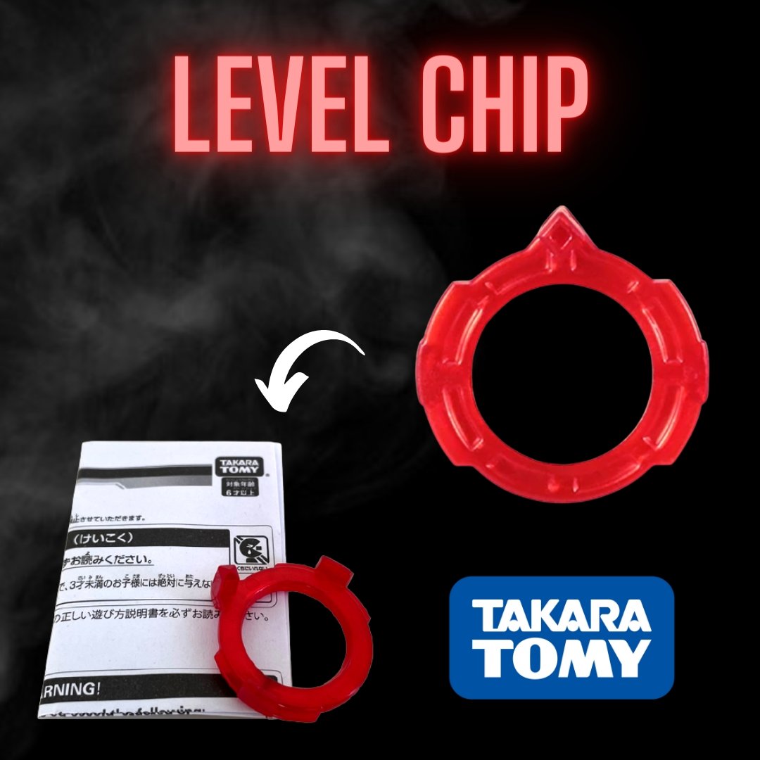 Level Chip (RED) - Pieza Elevadora de Altura para modelos de BeyBlade ...